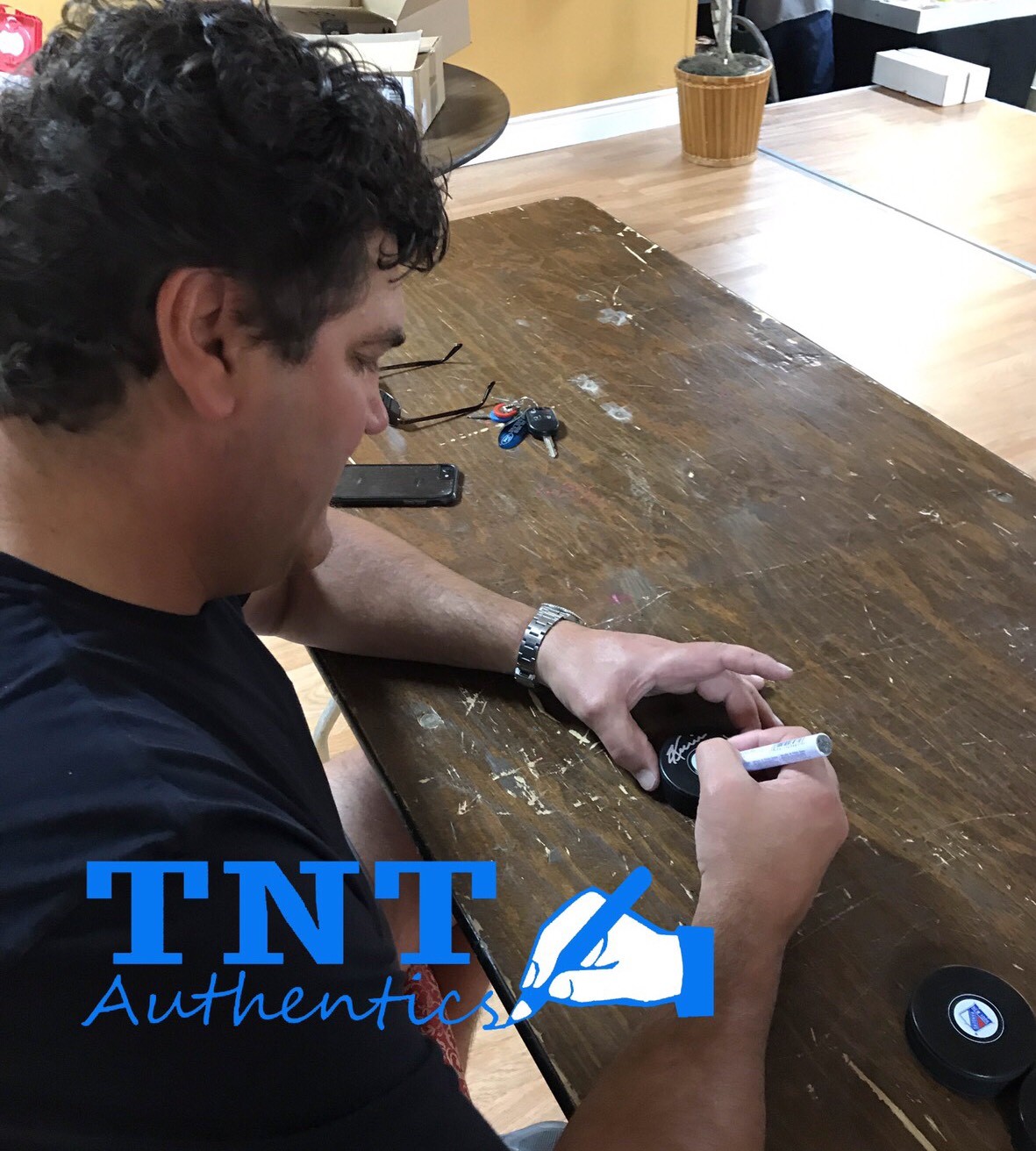 Kevin Hatcher Signed New York Rangers Puck | eBay