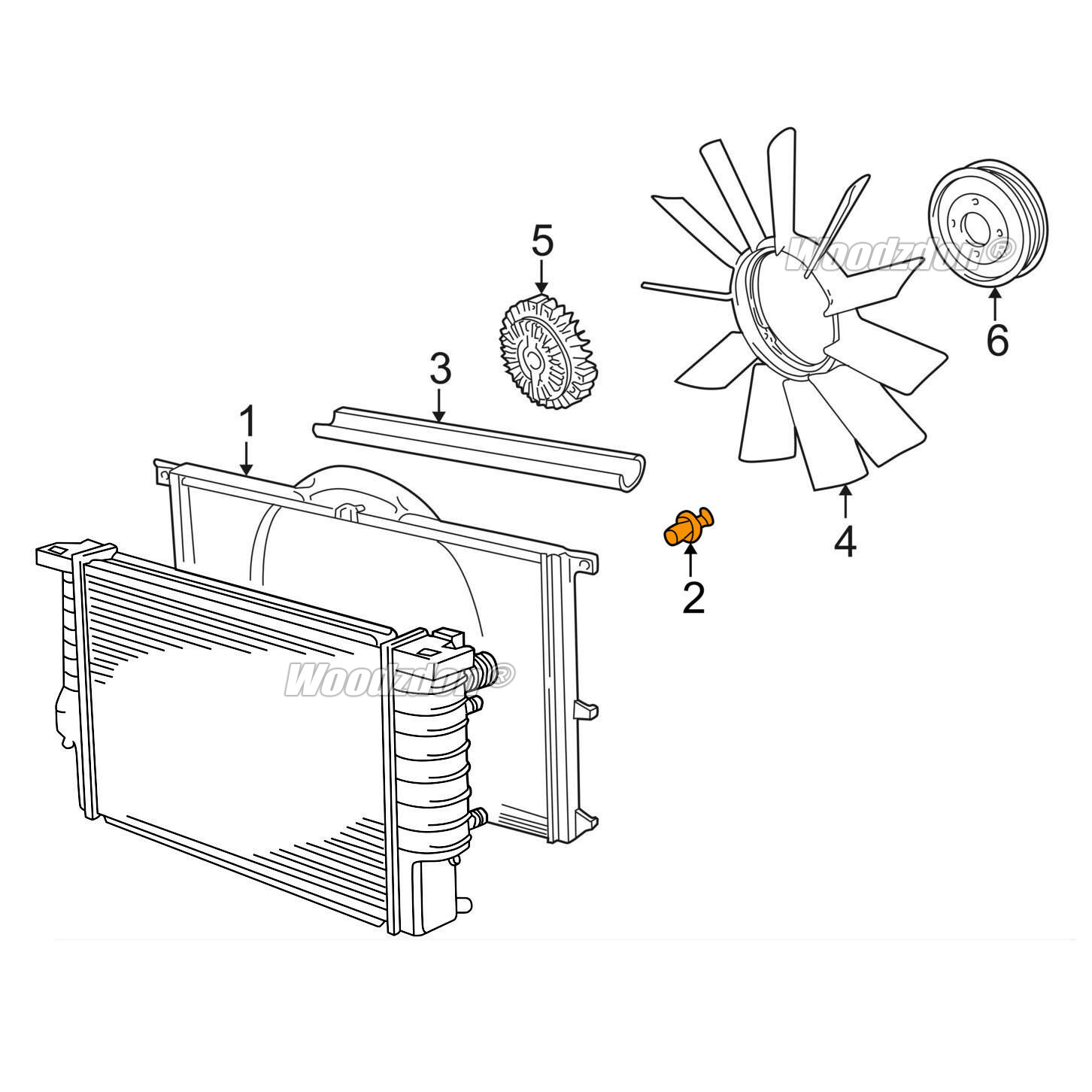 50x Engine Cooling Fan Shroud Clip Rivet 17111712963 For BMW E32 E34 ...