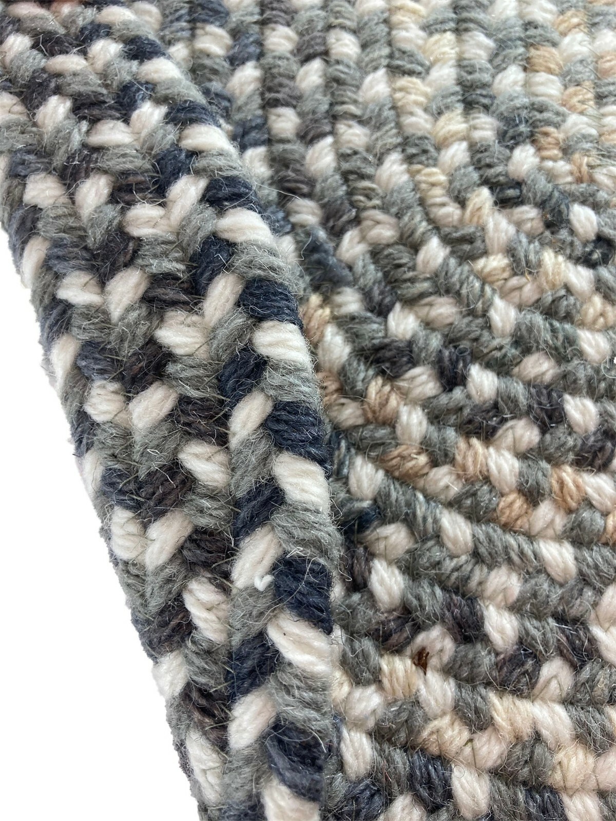 Capel Rugs Sherwood Forest Wool Braided Country Area Throw Rug Grey 300 ...