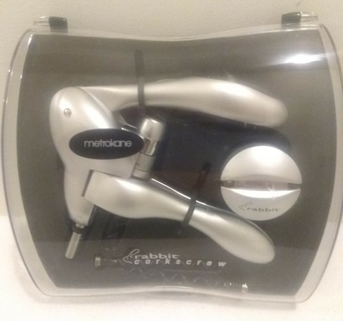 Metrokane Rabbit Corkscrew Set w/Foil Cutter & 2 Xtra Corkscrews | eBay