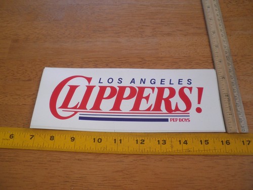 1985 Los Angeles Clippers 9" bumper sticker VINTAGE decal Pep Boys | eBay