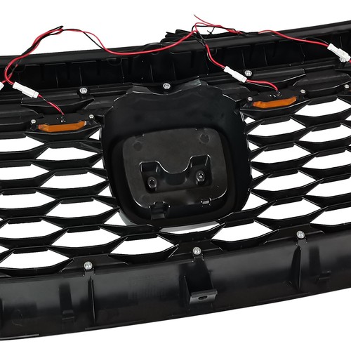 2012-2015 Honda Pilot Front Upper Honeycomb Gloss Black Grill Fit w ...