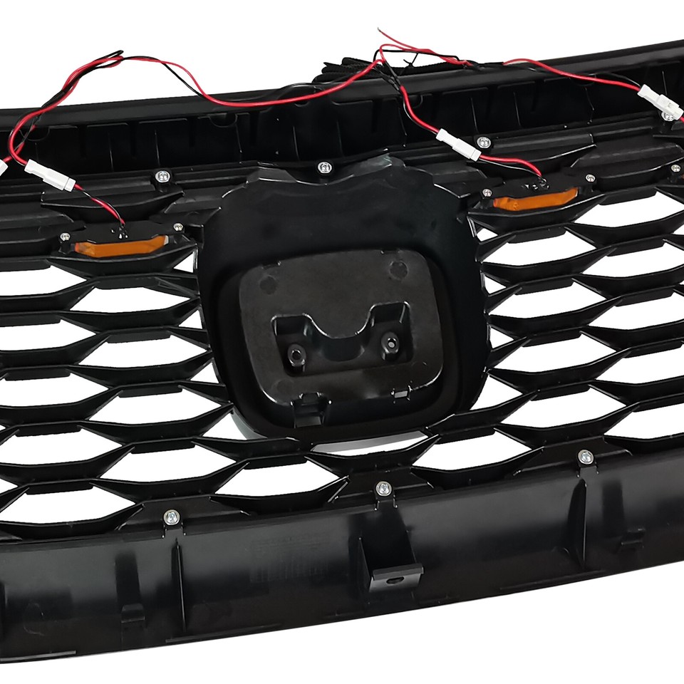 2012-2015 Honda Pilot Front Upper Honeycomb Gloss Black Grill Fit w ...