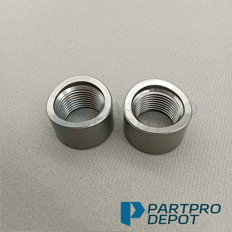 2Pack O2 Oxygen Sensor Curve Notched Nut Bung M18 X 1.5 304 Stainless ...