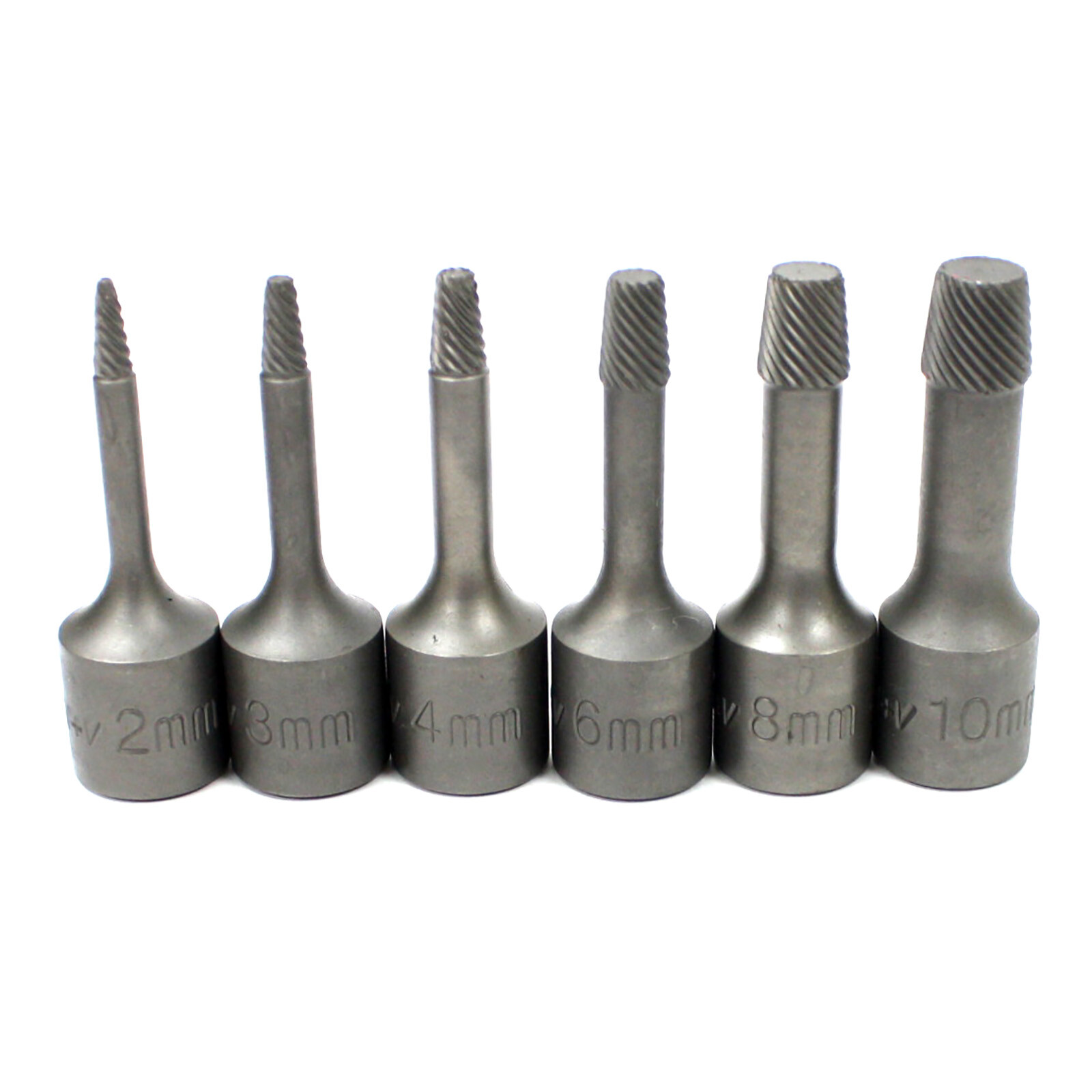 6PC Metric Impact Extractor Bits Remove Broken Screws 2 3 4 6 8 10mm w ...