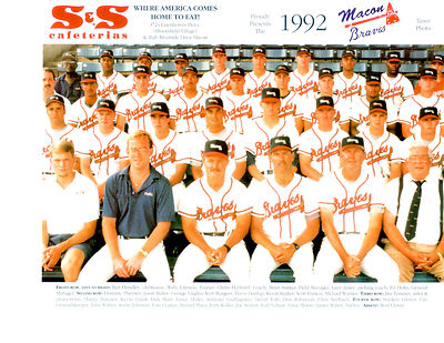 1992 MACON BRAVES 8X10 TEAM PHOTO ATLANTA BASEBALL | eBay