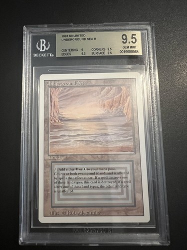 Underground Sea Magic The Gathering Card BGS 9.5 Revised Unlimited Slab ...