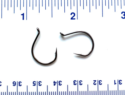 1000 Gerry's Tackle Black Wacky Worm Wide Gap Octopus Fish Hooks size 4 ...