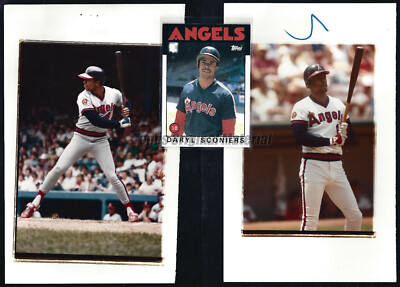 Daryl Sconiers Angels 1986 Topps Original Extra Photos 5x8 Vault ...