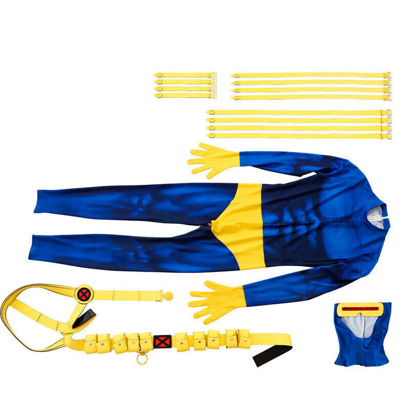 Cosplay X-men 97 Scott Summers Cyclop Costume Jumpsuit Boysuit With ...