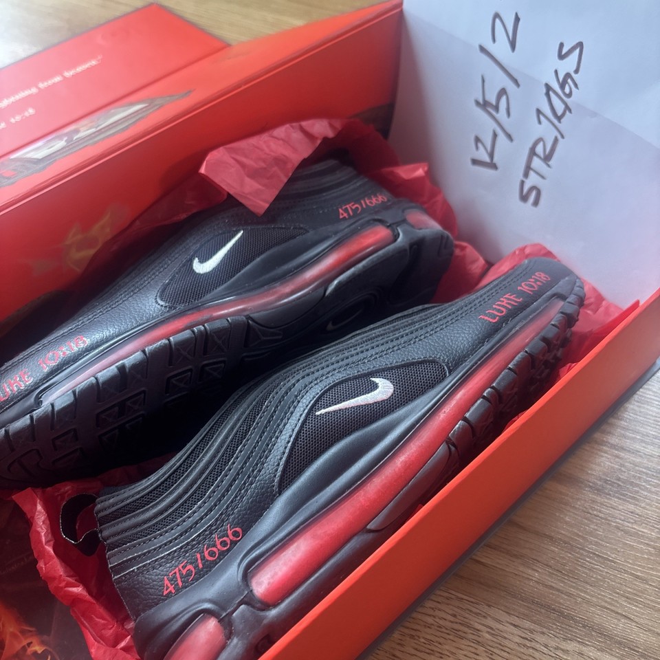 MSCHF x Lil Nas X Satan Shoes #475/666 Size 9 Air Max 97 Brand New in ...