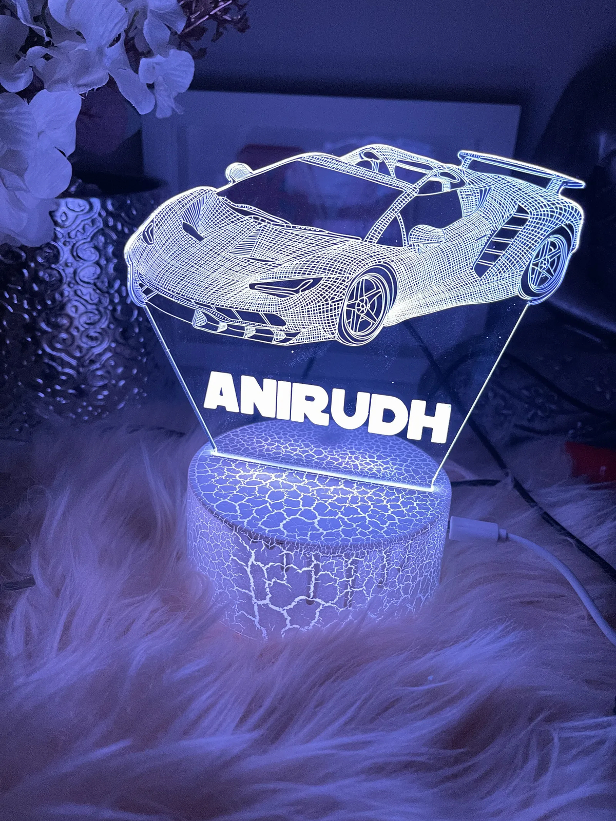 Personalised 3D Sport Car Led Night Light | eBay