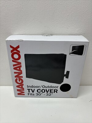 Magnavox 30-32 inch Outdoor TV Cover Black Waterproof Remote Pocket | eBay