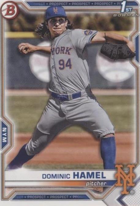 2021 Bowman Draft - Dominic Hamel #BD-60 (RC) for sale online | eBay