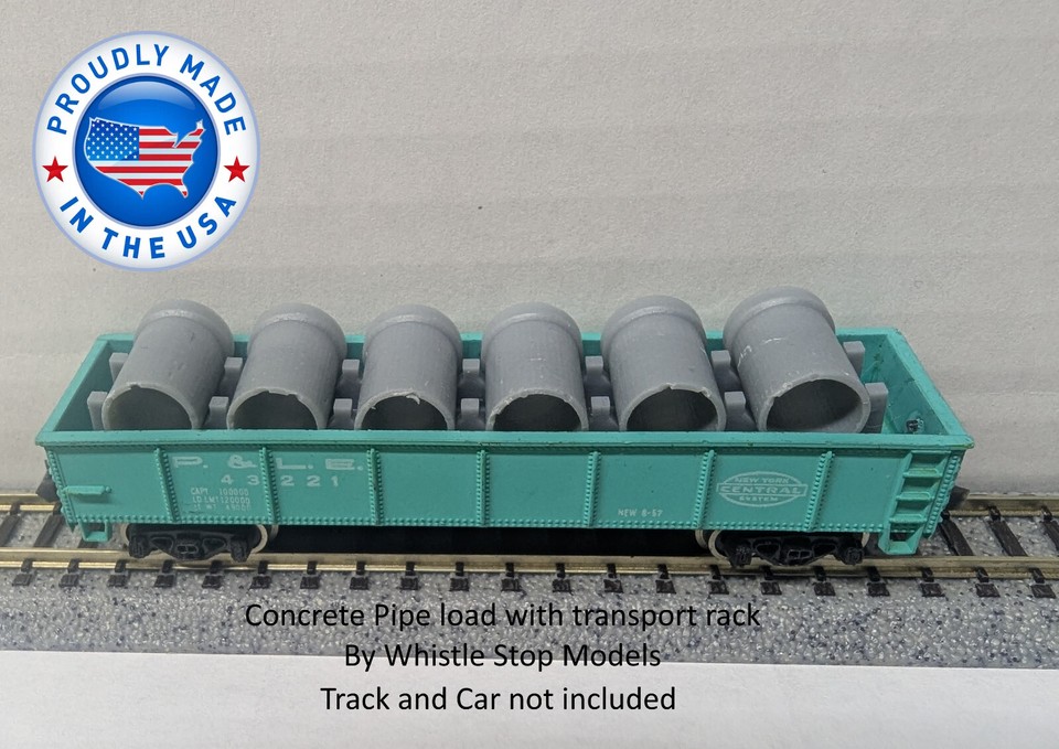 N Scale Culvert Pipe Car Load | eBay