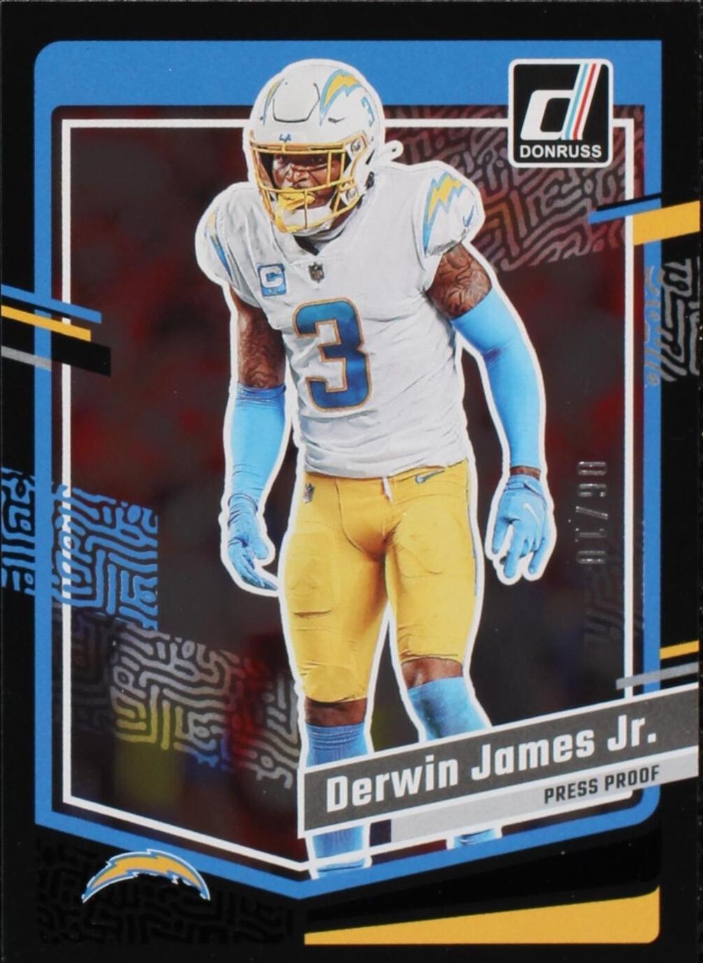 2023 Panini Donruss - Derwin James #155 Press Proof Black /10 for sale ...