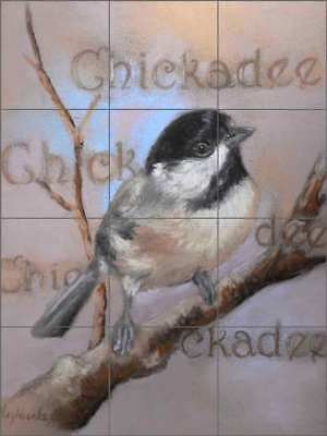 Bird Tile Backsplash Ceramic Mural Hughbanks Chickadee Art DHA061 | eBay