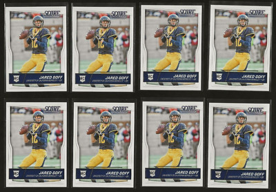 Jared Goff 2016 Score Rookie Card Lot - Eight (8) Rookie Cards #332 | eBay