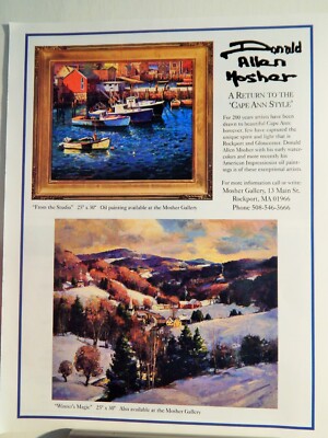 DONALD ALLAN MOSHER ART PIECE VTG ORIG 1996 ADVERTISEMENT | eBay