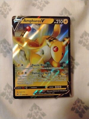 Ampharos V 049/185 - Vivid Voltage - Ultra Rare Holo Pokemon Card | eBay
