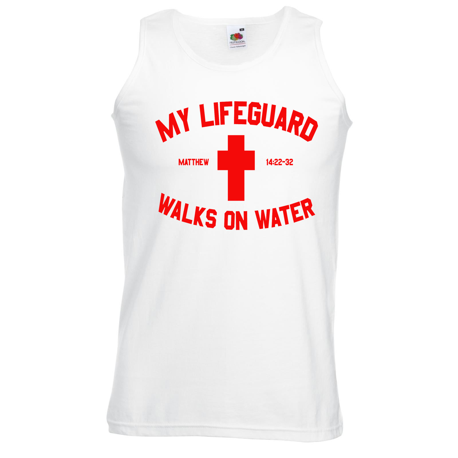 NEW! MY LIFEGUARD WALKS ON WATER Jesus Christ Christmas Easter Tank ...