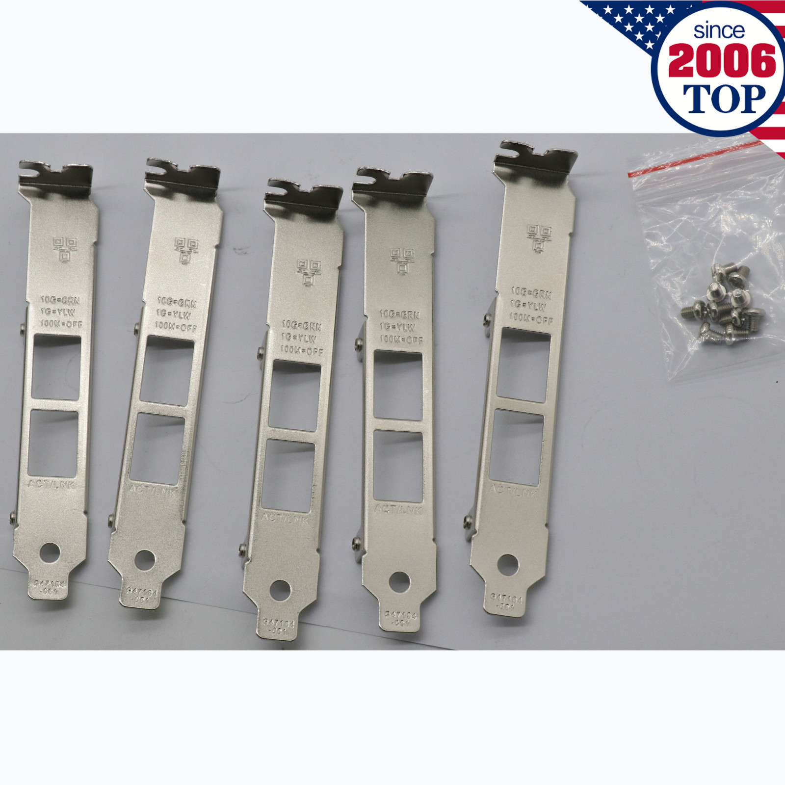 5pcs New Full Height Bracket for Intel X540-T2 X550-T2 QNAP LAN-10G2T ...