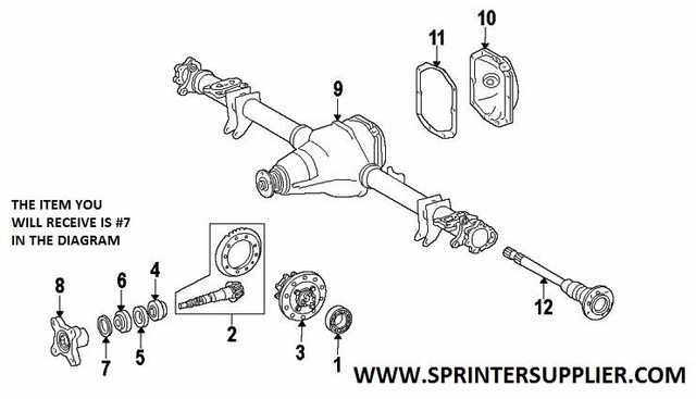 2007 - 2017 SPRINTER Pinion Seal Fits MERCEDES Dodge OEM A0159970346 ...