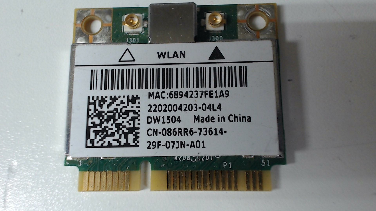 Dell Latitude WI-FI Card PN 086RR6 Model CE0984 | eBay