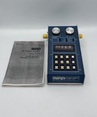 Bird 43 4381 Thruline Watt Meter PEP-Dual Element, Power Analyst | eBay