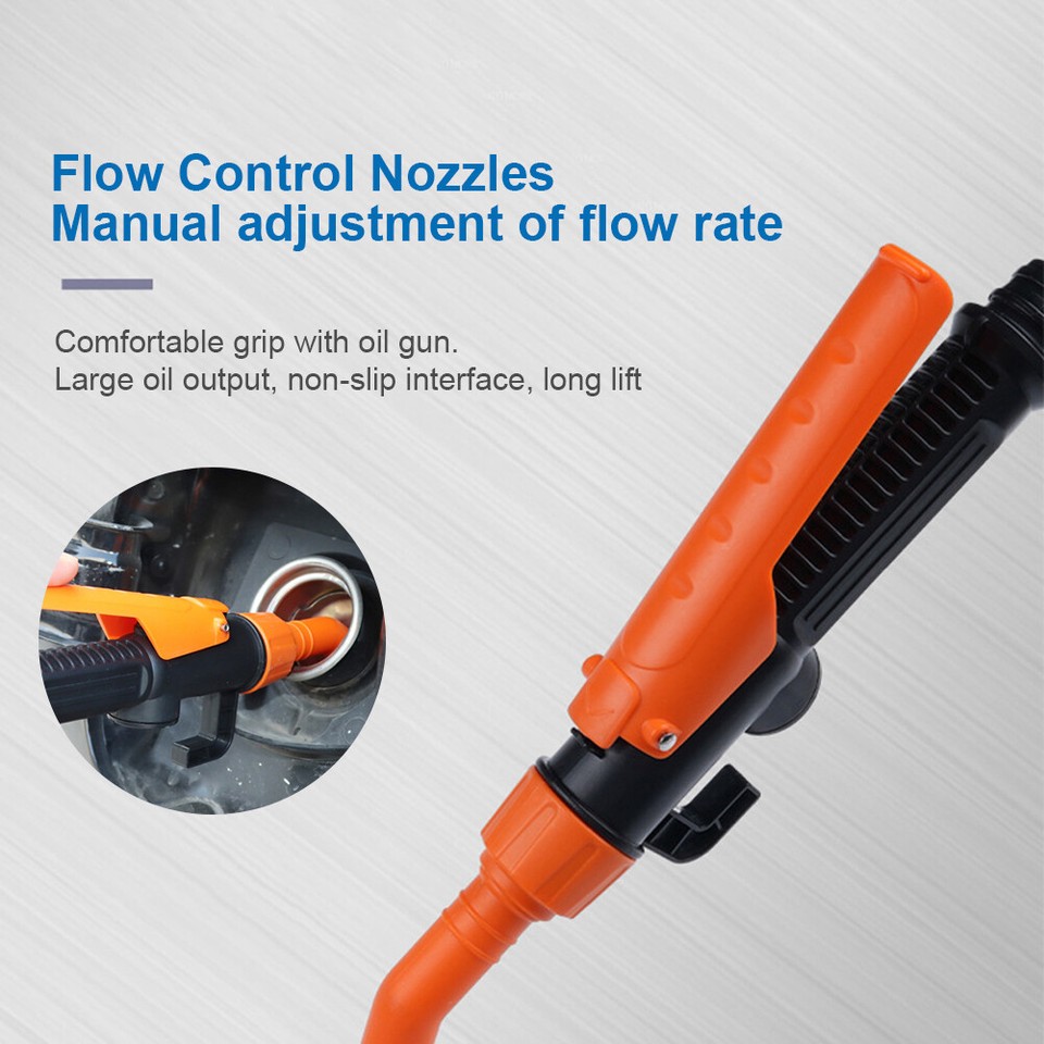 Portable Liquid Transfer Pump Useful with Flow Control Nozzle Fuel ...