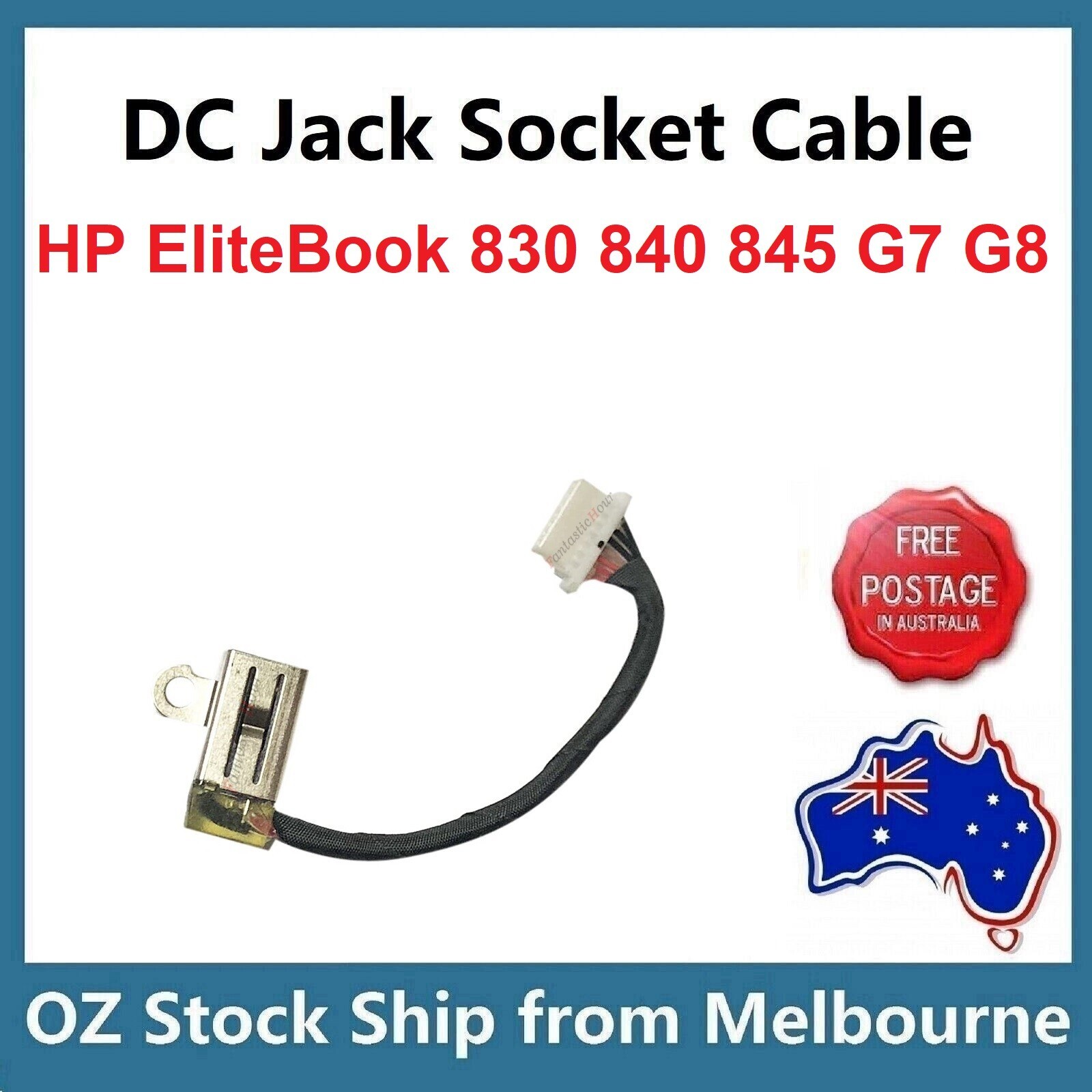 DC Power Adapter Jack Socket Port Cable For HP EliteBook 830 835 840 ...