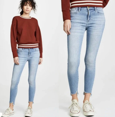FRAME Denim Jeans Le High Skinny Front Chew | eBay