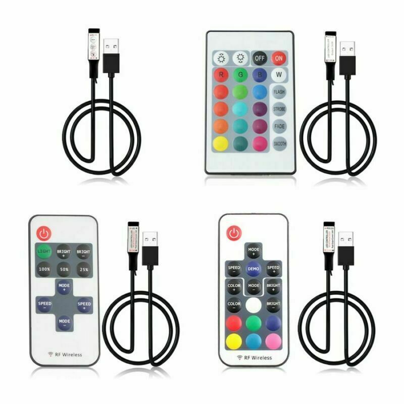 5V 12V 24V USB Led Strip RGB Remote Controller RGB Strip Controller ...