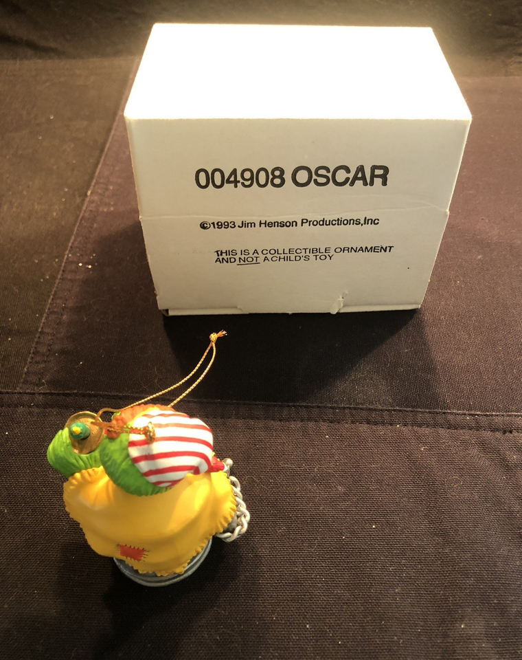 6 Sesame Street Ornaments Xmas Snuffy,Telly,Burt,Elmo,Oscar,Count w ...