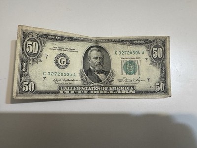1981 $50 Fifty Dollar Bill Federal Reserve Note Vintage Currency | eBay