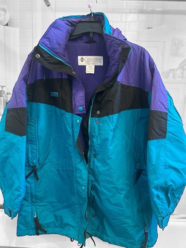 Vintage Columbia Sportswear Co. Women's Navy Blue 2n1 Zip Up Winter ...