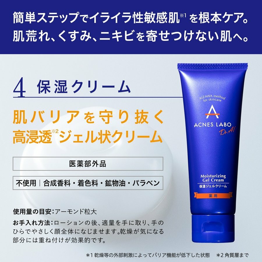 Nature Lab ACNES LABO Medicated Acne Care Moisture Gel Cream 60g | eBay