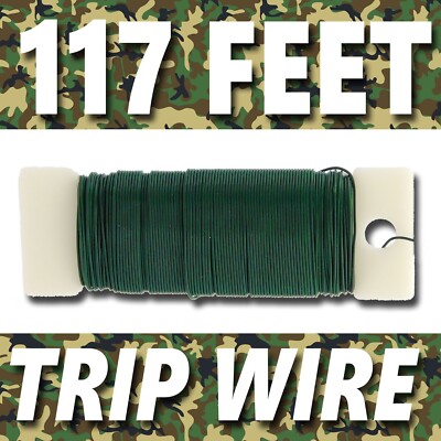 117' Feet Snare / Trip Wire Green 22 Gauge Camping Hunting Survival ...