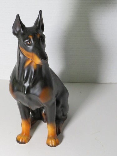Ceramic Doberman Pincher 13’ Tall made in 1983 Japan Signed | eBay