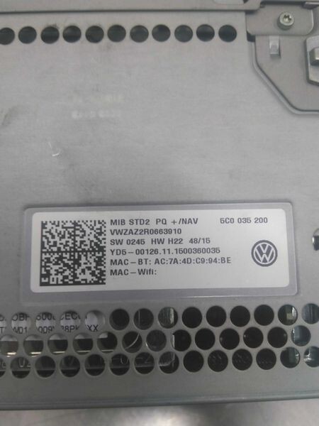 2016-2017 Volkswagen Jetta Passat RADIO Receiver w/o Nav ID 5C0035200 ...