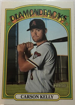 2021 Topps Heritage #68 Carson Kelly Arizona Diamondbacks NEAR MINT ...