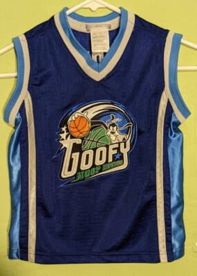 Vtg Walt Disney World Goofy Hoop Hounds Boys Jersey XS | eBay