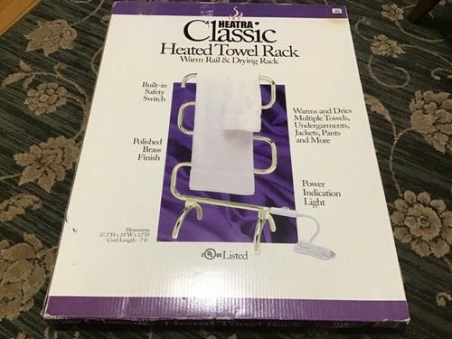 Heatra Classic Heated Towel Rack **GOLD FINISH** Warm Rail & Drying ...