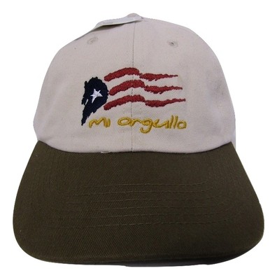 Puerto Rico Mi Orgullo Washed Worn Distressed Embroidered Cap Hat | eBay