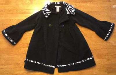 Copper Key Girl's Black & White Dressy Polyester Coat Size: 4/5 | eBay