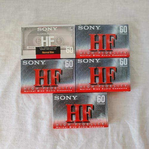 5 Sony HF 60 High Fidelity New Blank Audio Cassette Tapes C-60HFC | eBay
