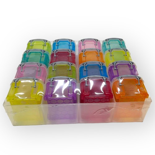 REALLY USEFUL BOXES 16 RAINBOW BOX SET W ORGANIZER CASE .BRAND NEW ...