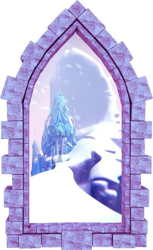 Castle Window Disney Frozen 3D Window Wall Decal Elsas Ice Castle Wall ...