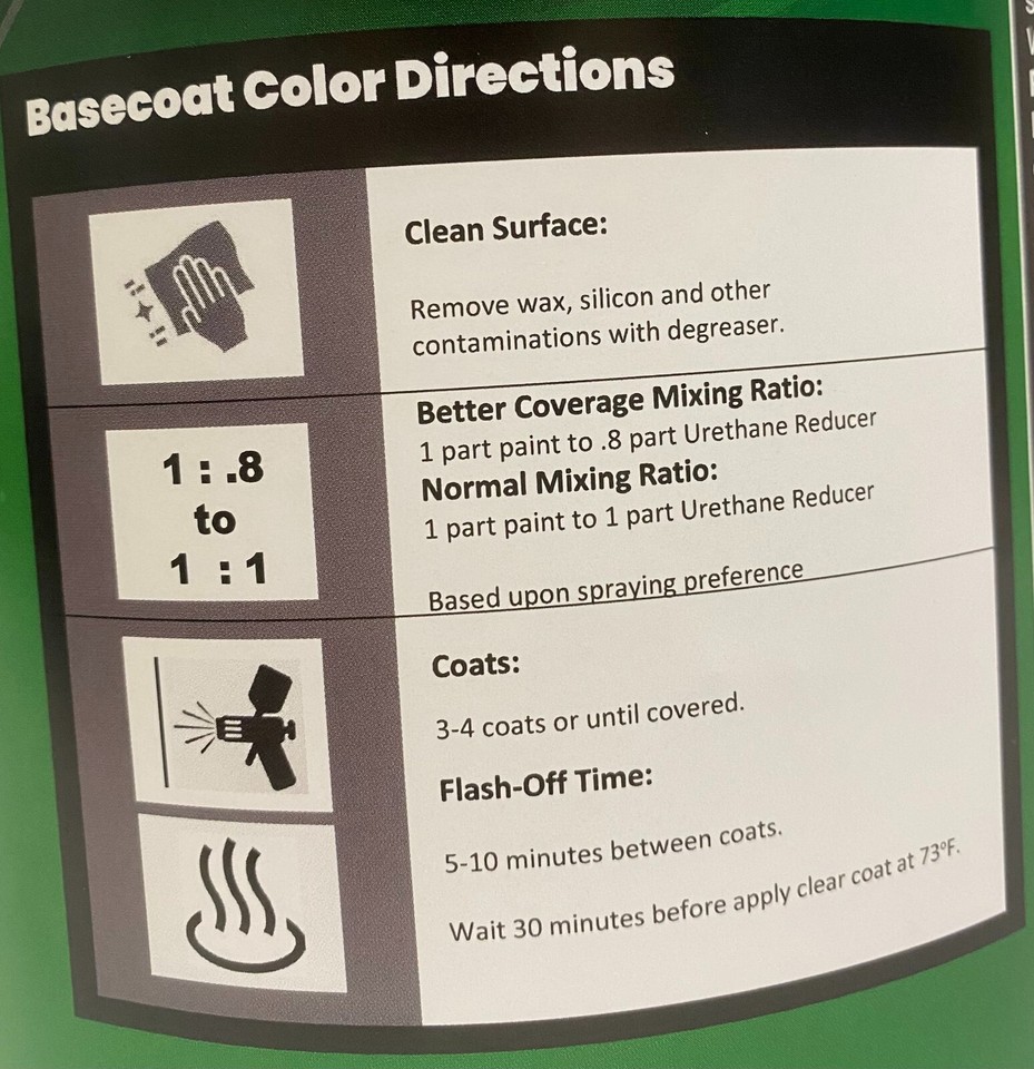 CHEVY/GMC/BUICK/CADILLAC BASECOAT PAINT *UNREDUCED* 1 GALLON | eBay