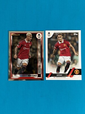 Antony Soccer Card Lot 2022-23 Topps + Merlin Chrome Manchester United ...